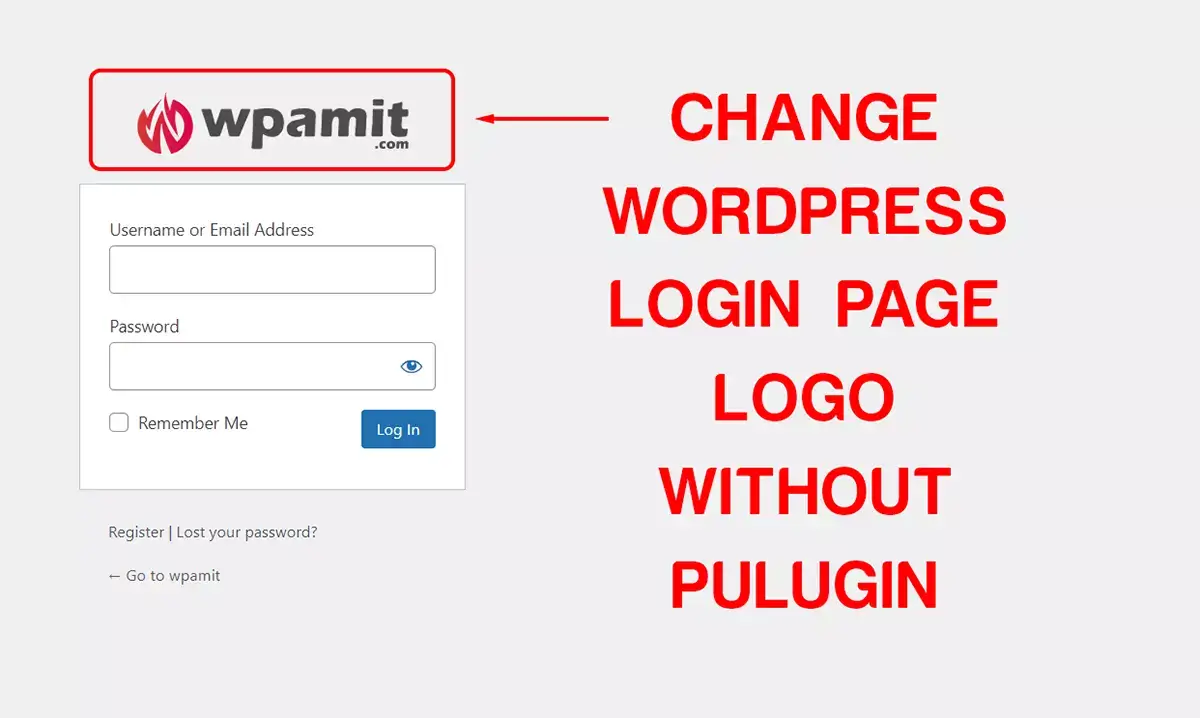 Change WordPress Login Logo without Plugin - wpamit Change WordPress Login Logo without Plugin - wpamit